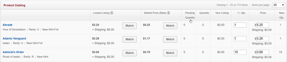 Using Our Pricing Tools – TCGplayer.com